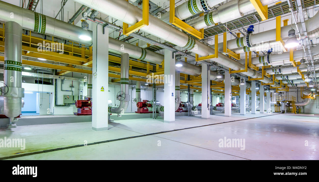 District cooling plant machinery Stock Photo - Alamy