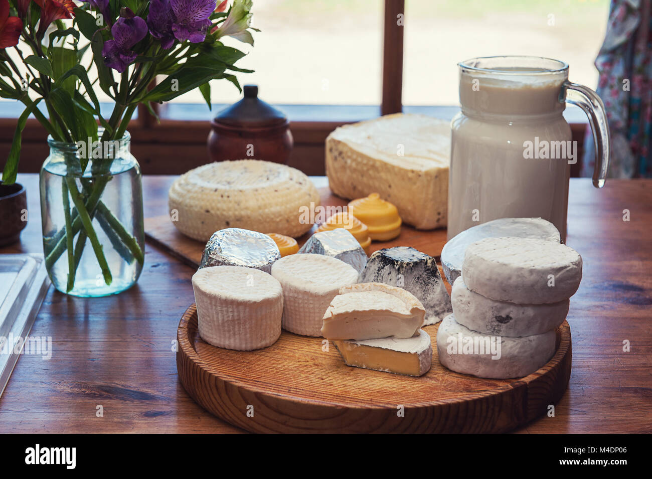 Set of different cheese Stock Photo - Alamy