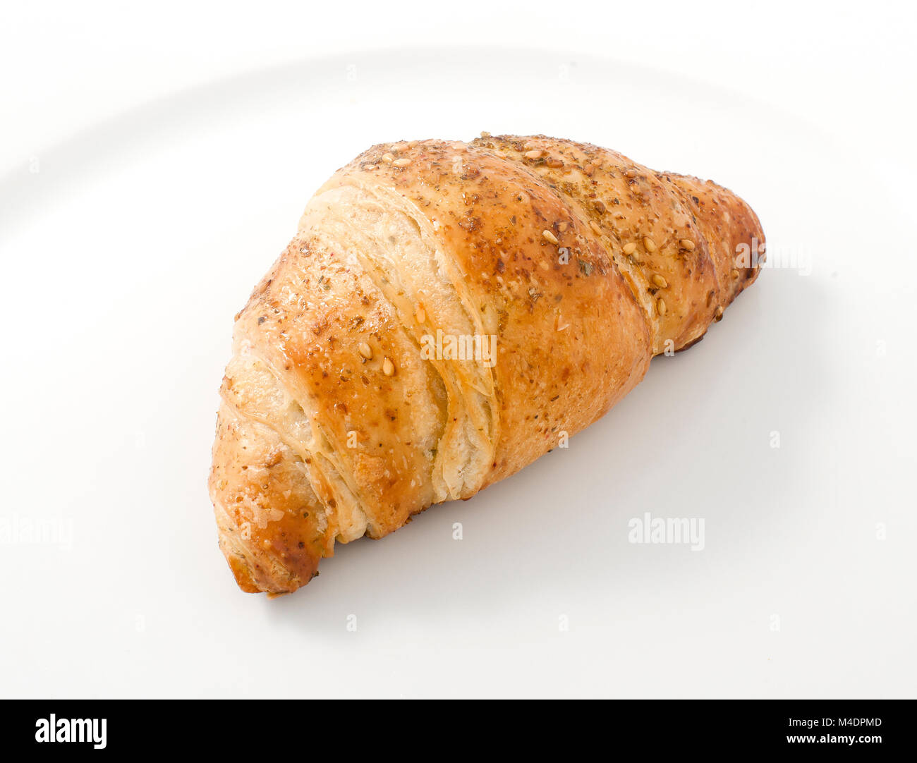 Croissant with zatar isolated on white Stock Photo - Alamy