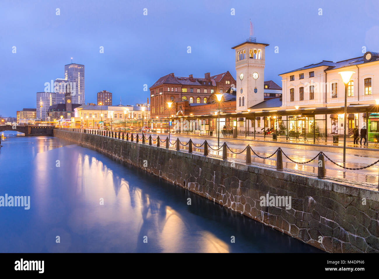 Malmo street night hi-res stock photography and images - Alamy