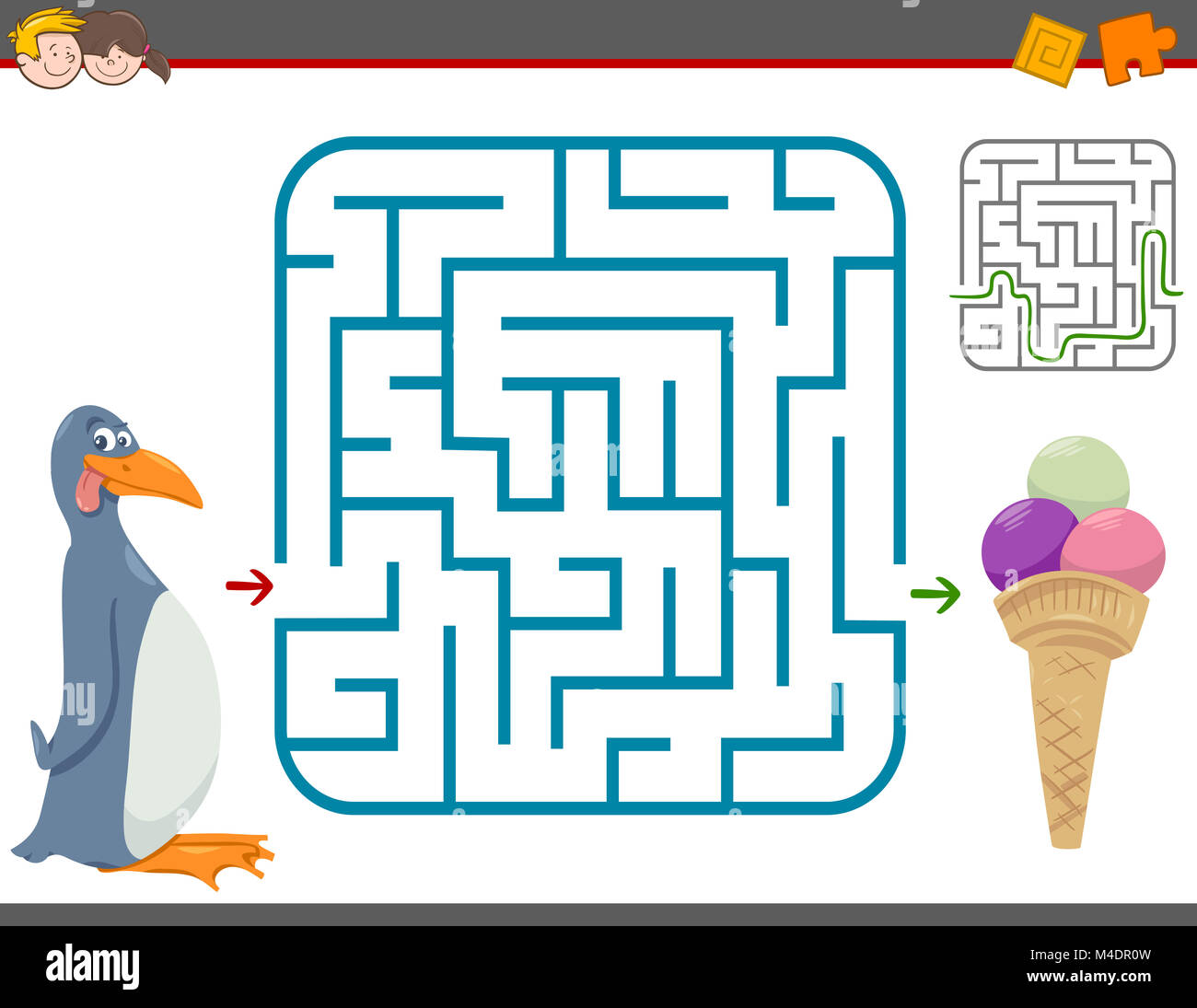Ice cream maze hi-res stock photography and images - Alamy