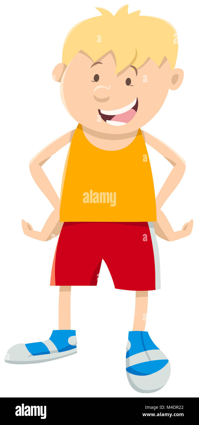boy cartoon illustration Stock Photo - Alamy