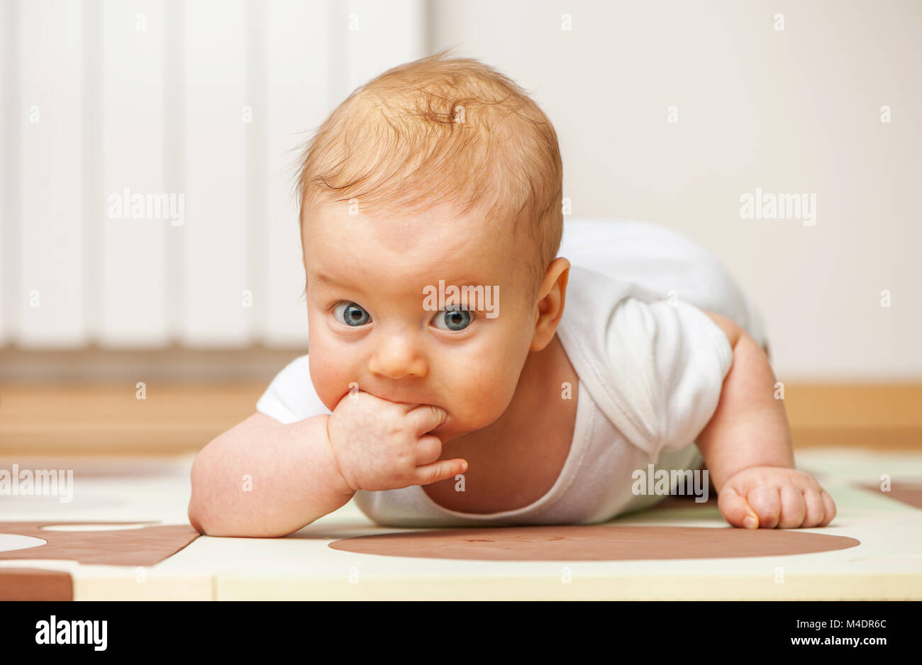 Four months old baby Stock Photo - Alamy