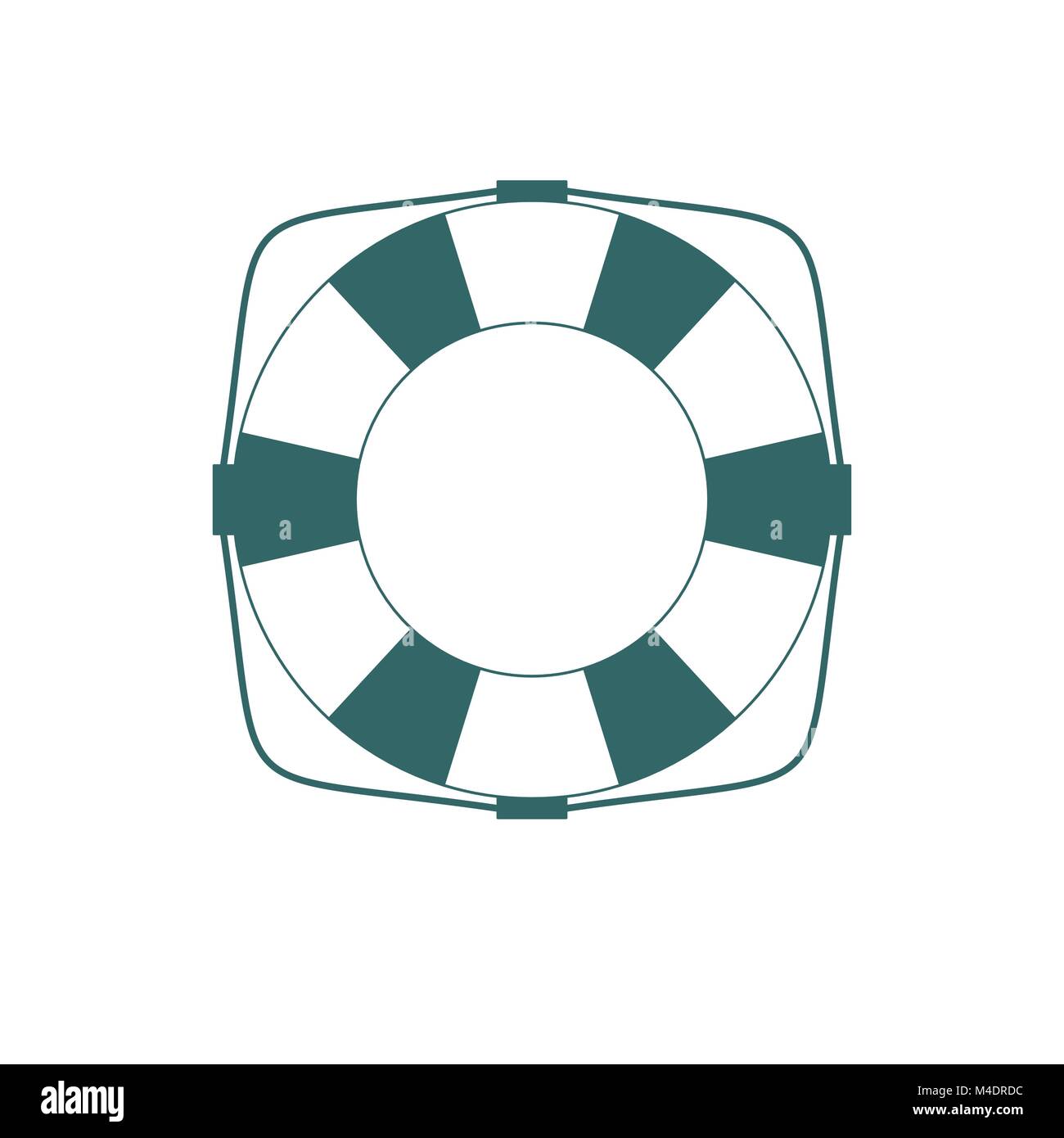 Simple vector Lifebuoy icon or life preserver symbol Stock Vector Image ...