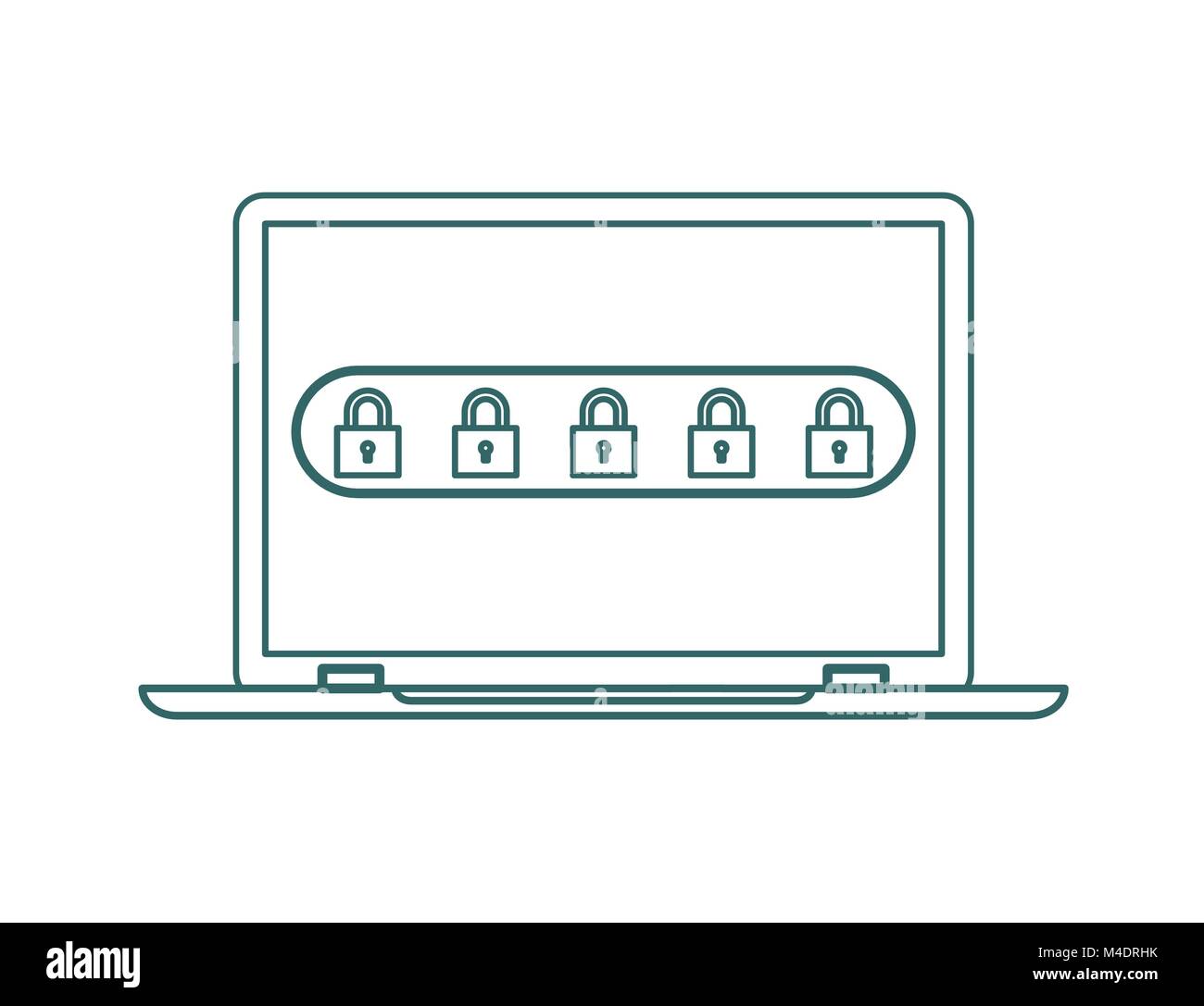 Password note Stock Vector Images - Alamy