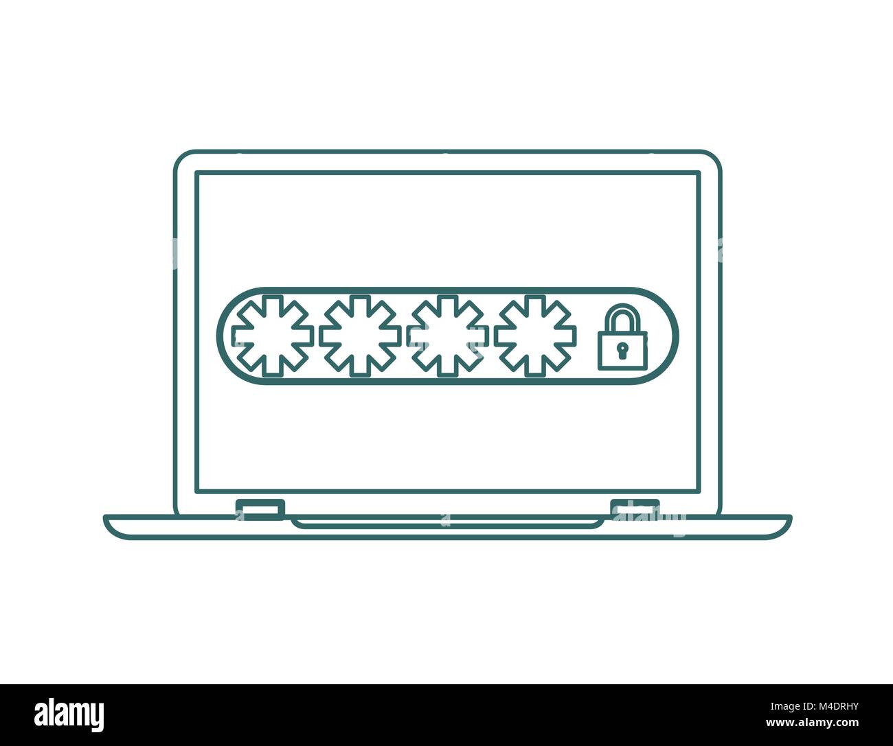 Password security vector icon Stock Vector Image & Art - Alamy