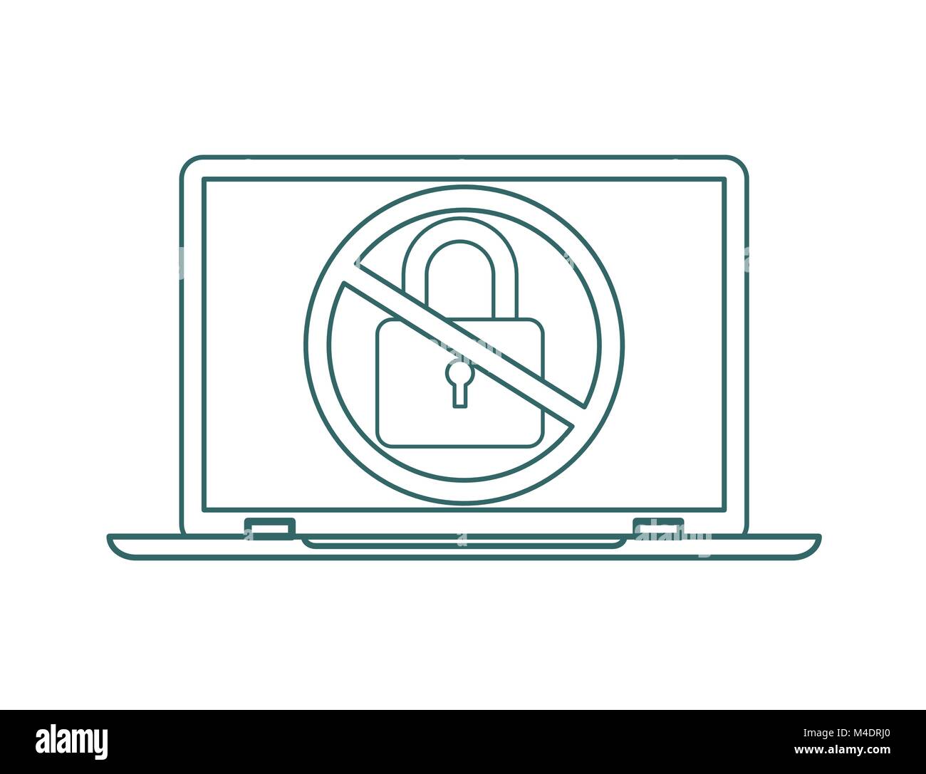 Hacking attack. Flat vector illustration Stock Vector Image & Art - Alamy