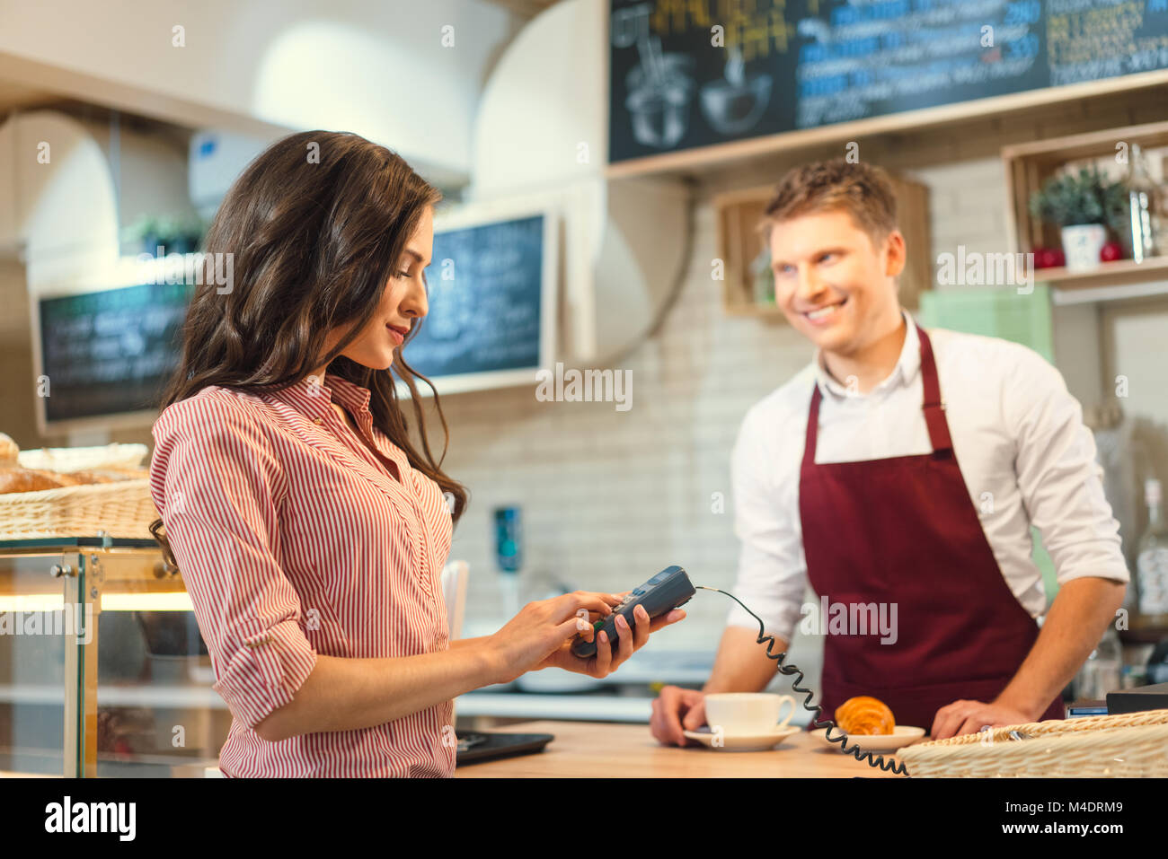 People in cafe Stock Photo - Alamy