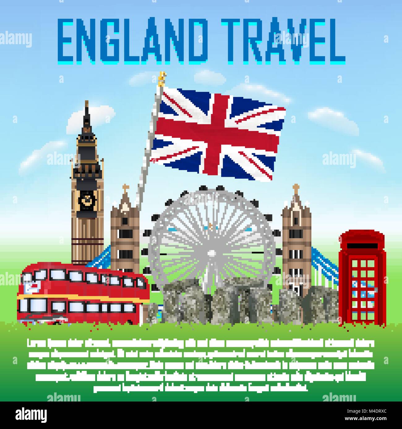 Food bus england Stock Vector Images - Alamy