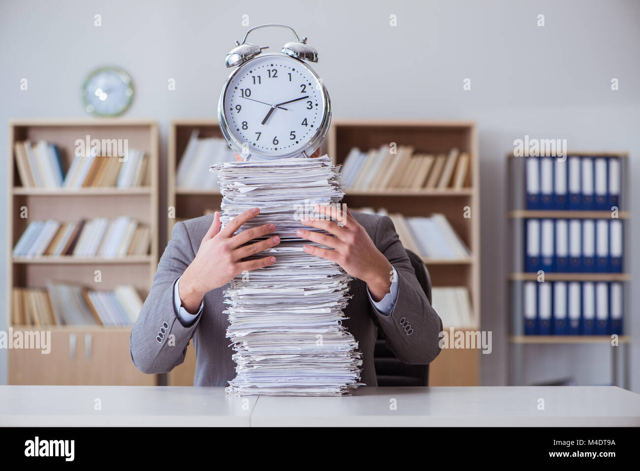 Office paperwork pile funny hi-res stock photography and images - Alamy