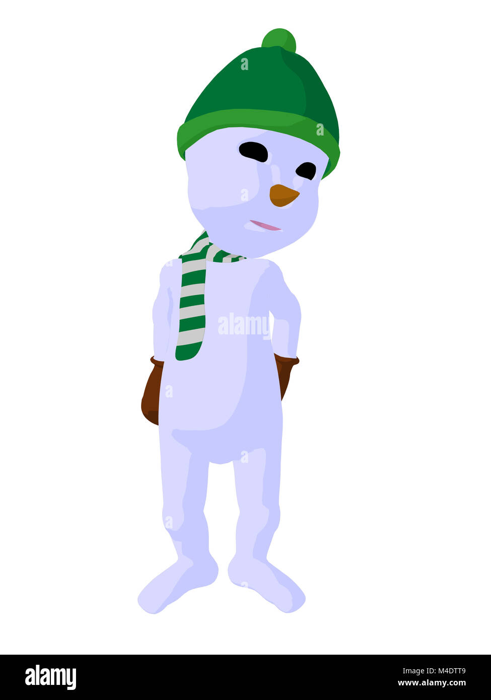 Snowboy silhouette illustration on a white background Stock Photo - Alamy