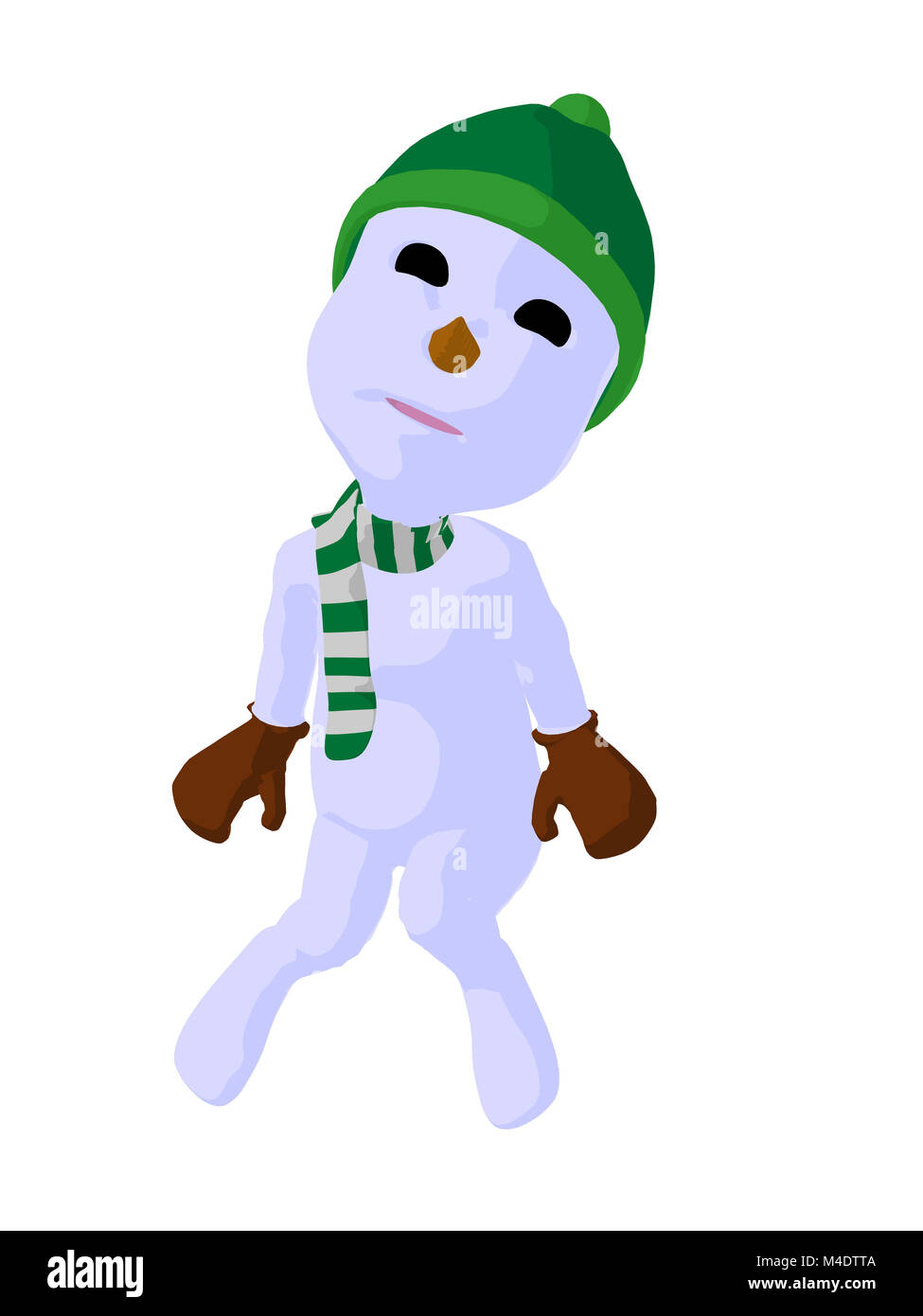 Snowboy silhouette illustration on a white background Stock Photo - Alamy
