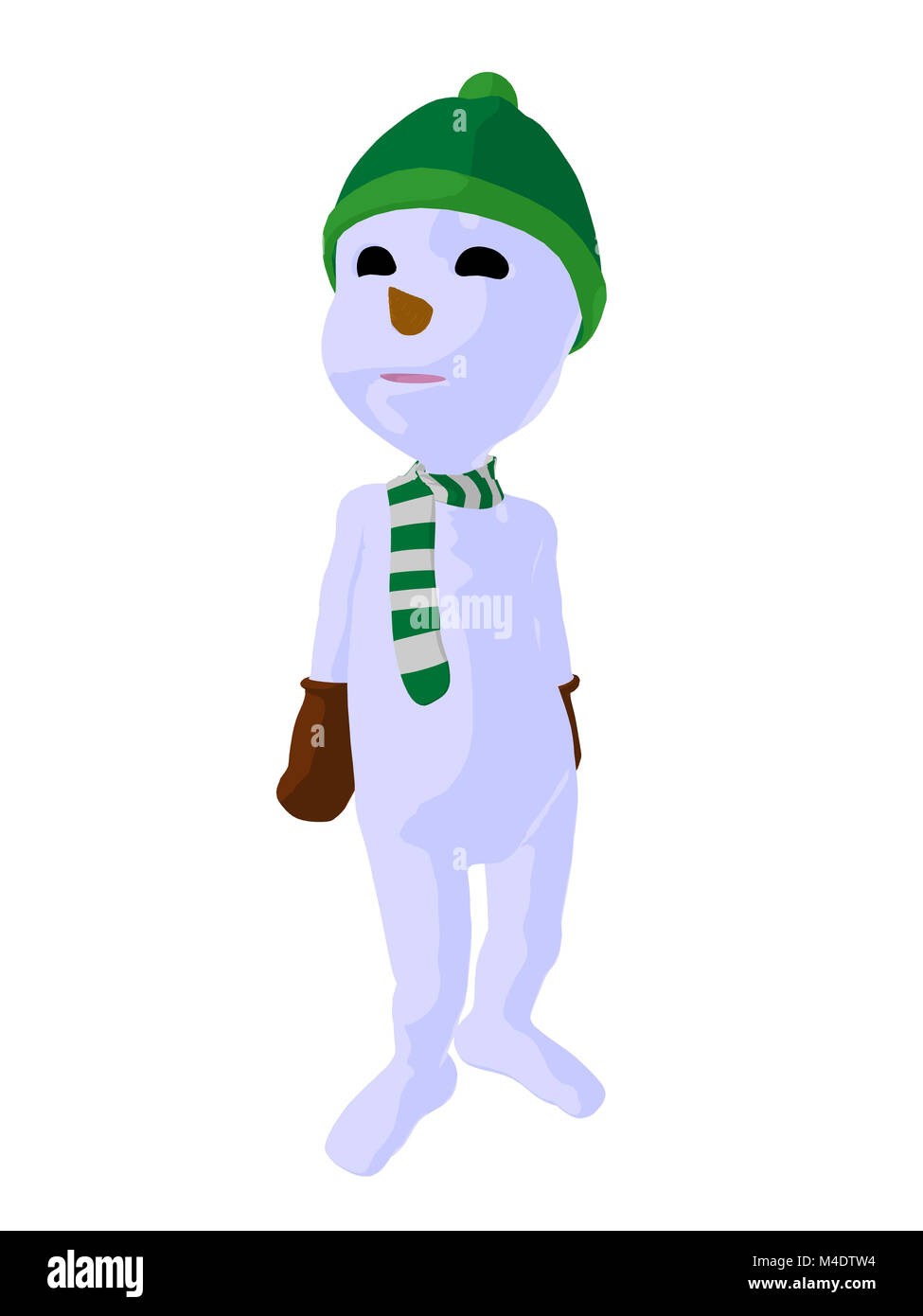 Snowboy silhouette illustration on a white background Stock Photo - Alamy