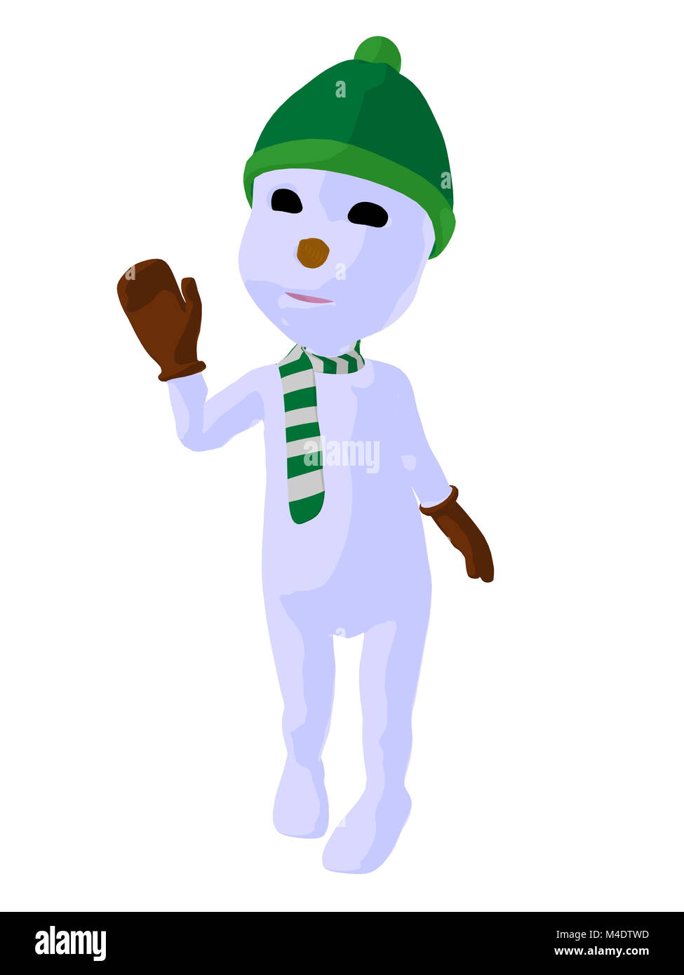 Snowboy silhouette illustration on a white background Stock Photo - Alamy