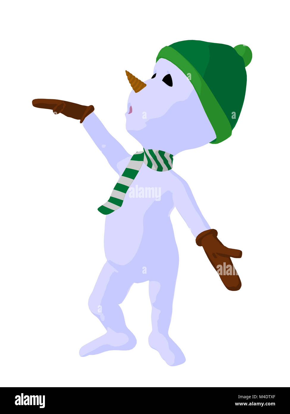 Snowboy silhouette illustration on a white background Stock Photo - Alamy