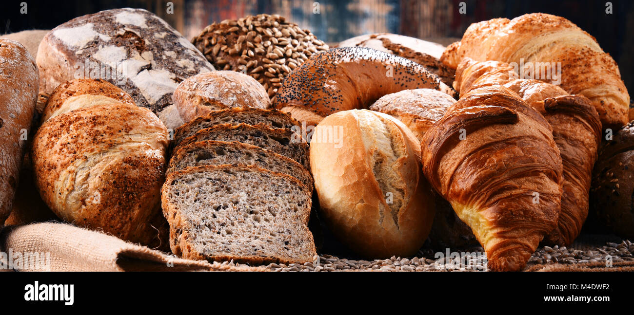 Composition with variety of baking products Stock Photo - Alamy