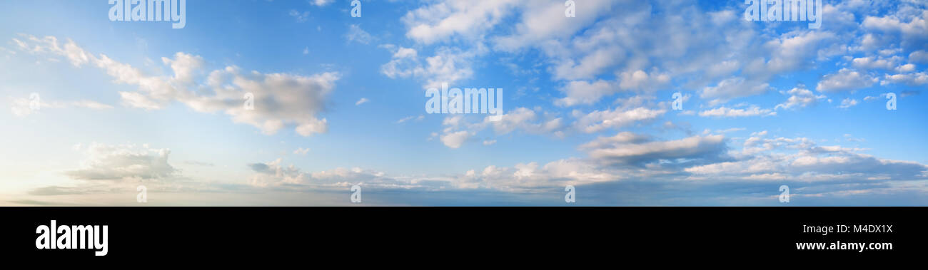 Morning blue sky panorama Stock Photo - Alamy