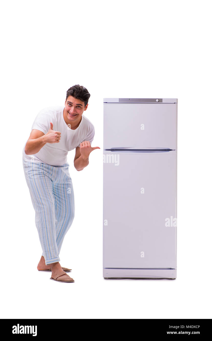 Young handsome next to bridge isolated on white background Stock Photo ...