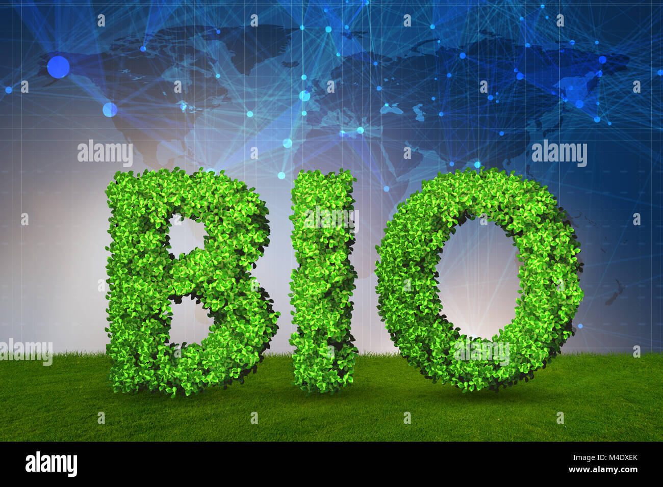 Ecology and green environment concept - 3D rendering Stock Photo - Alamy