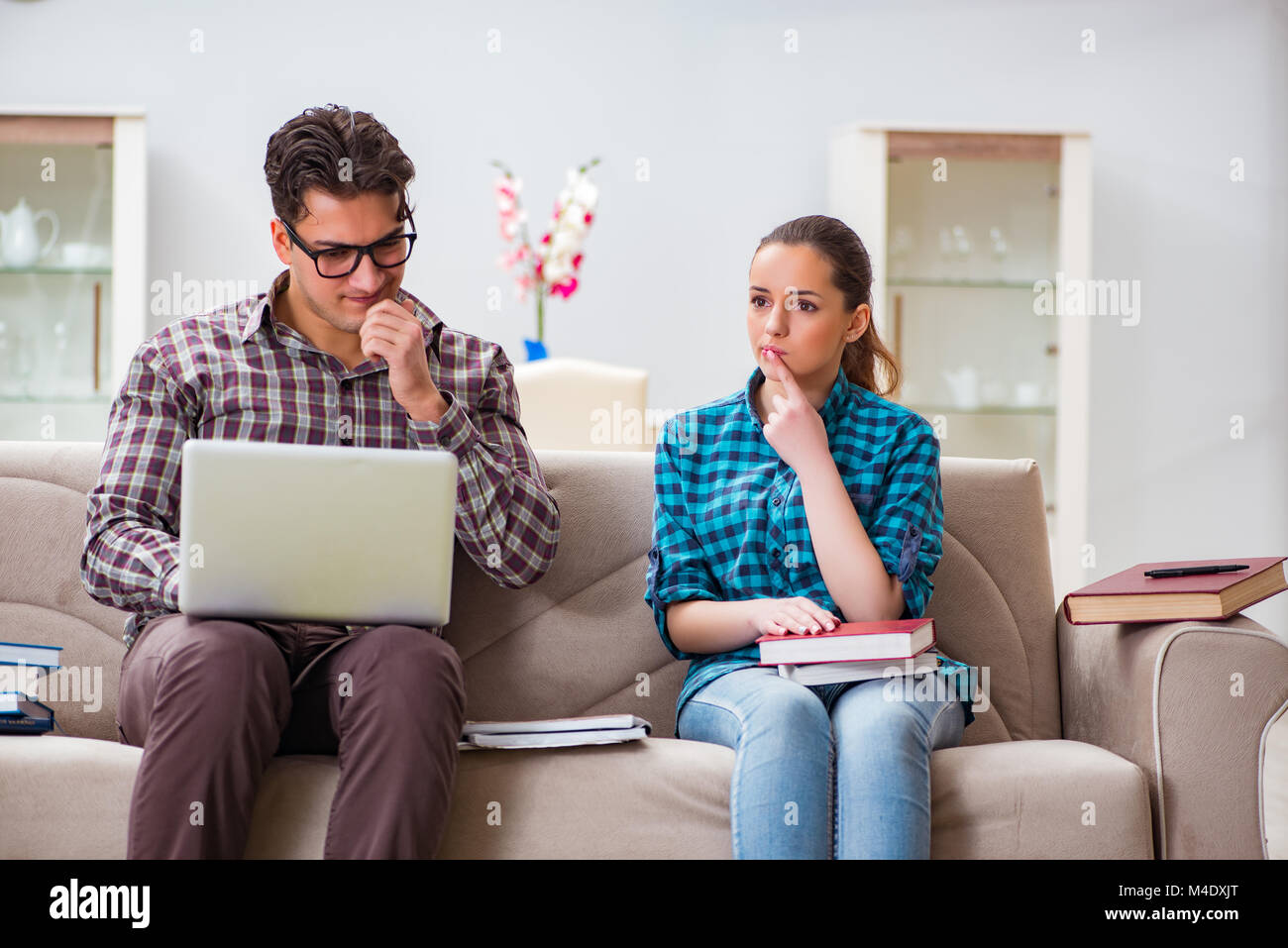 Students preparing for university exams Stock Photo - Alamy