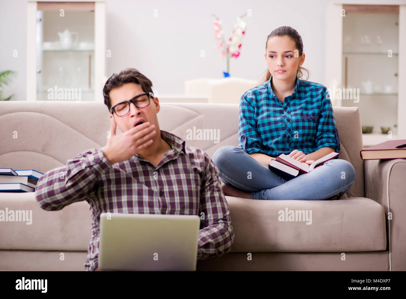 Students preparing for university exams Stock Photo - Alamy