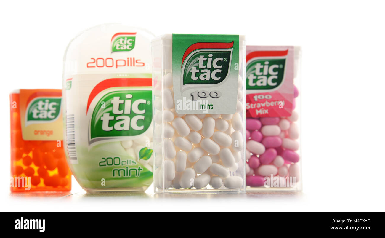Four boxes of Tic Tac mints Stock Photo - Alamy