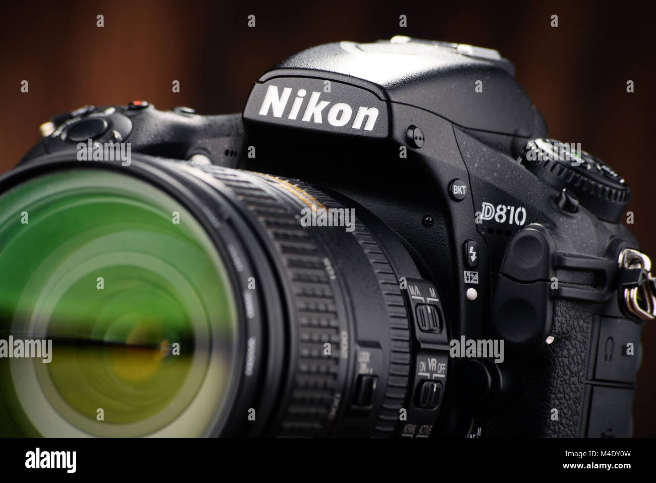 Nikon D810 camera with nikkor zoom Stock Photo - Alamy