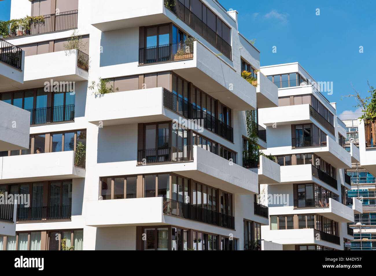 Modern blocks of flats seen in Berlin, Germany Stock Photo - Alamy