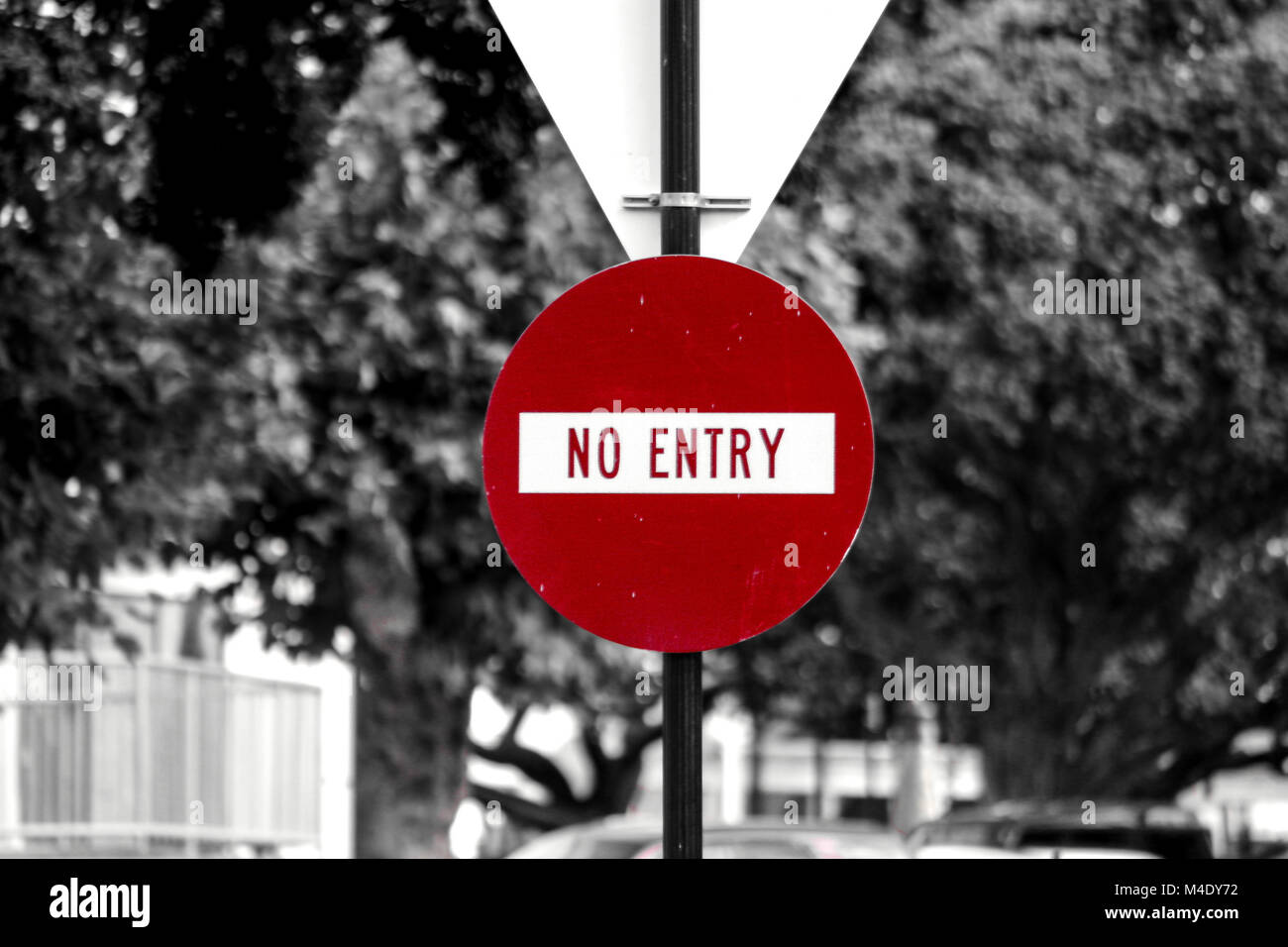 Close up of no entry sign hi-res stock photography and images - Alamy