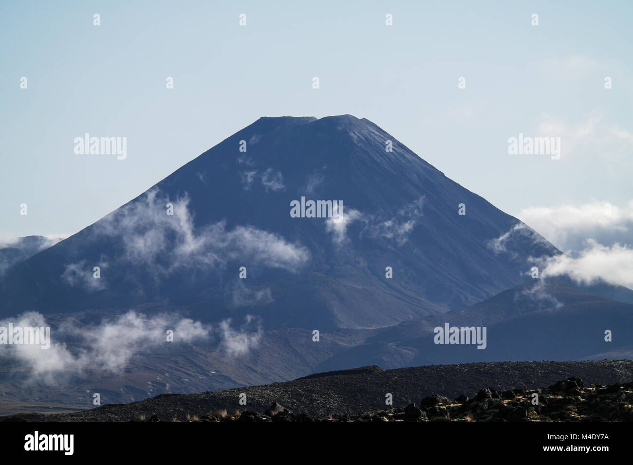 Volcano Ngauruhoe in Tongariro National Park Stock Photo - Alamy