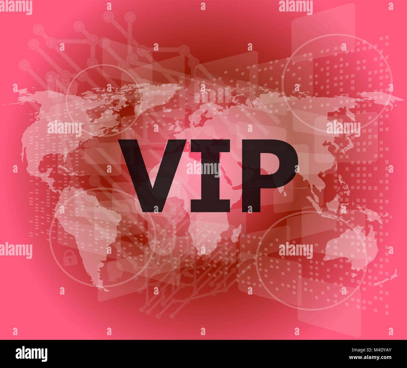 words vip on digital screen, business concept Stock Photo - Alamy
