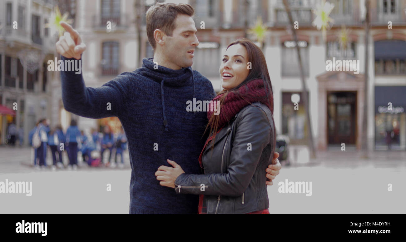 Young happy man pointing hi-res stock photography and images - Alamy