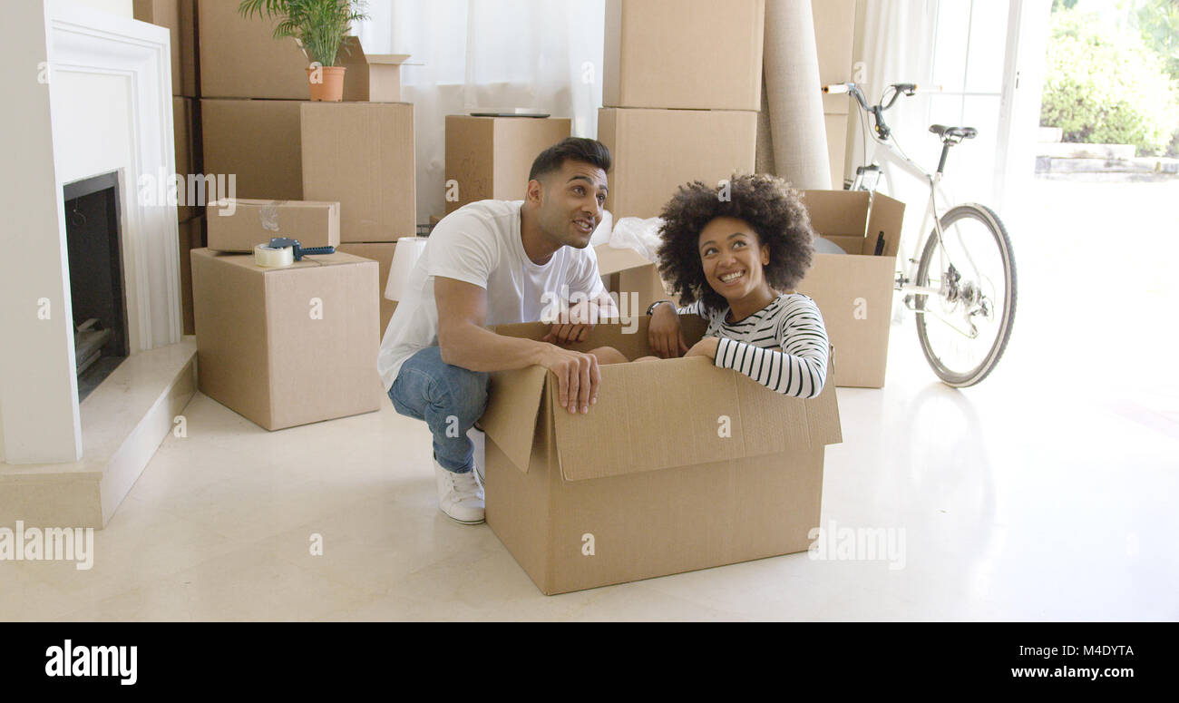 Diverse couple happy hi-res stock photography and images - Alamy