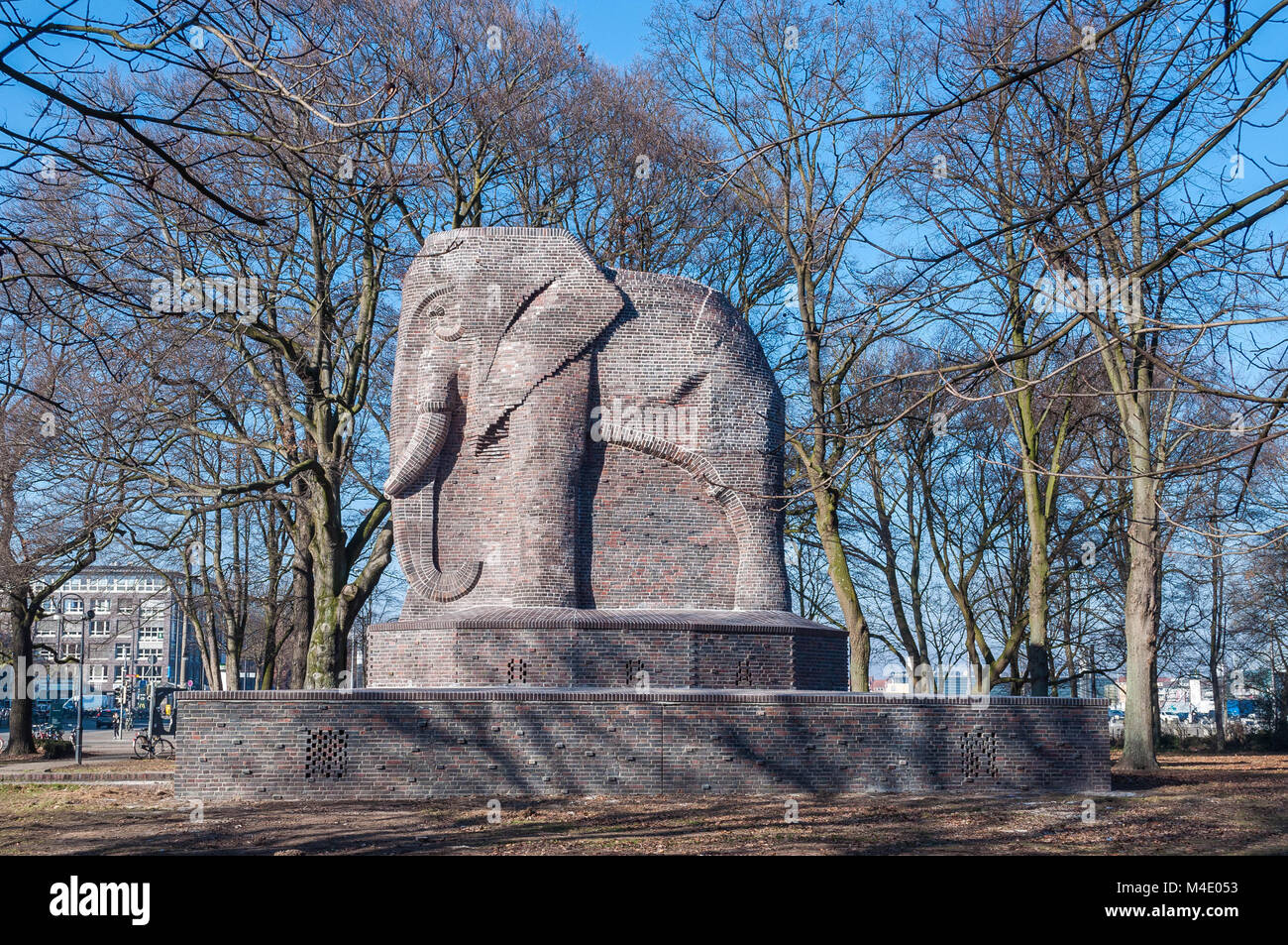 monument - elephant made by brick Stock Photo - Alamy