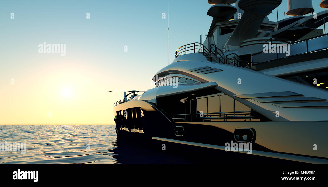 Extremely detailed and realistic high resolution 3D image of a luxury ...