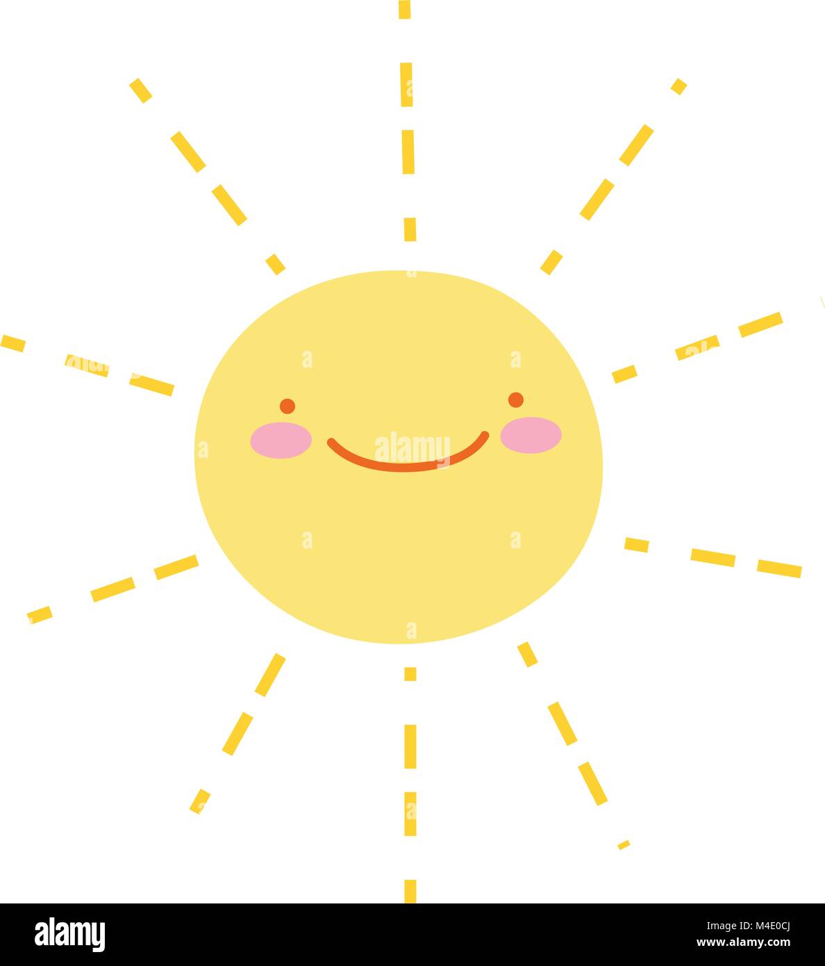 Colorful happy sun ray Stock Vector Images - Alamy