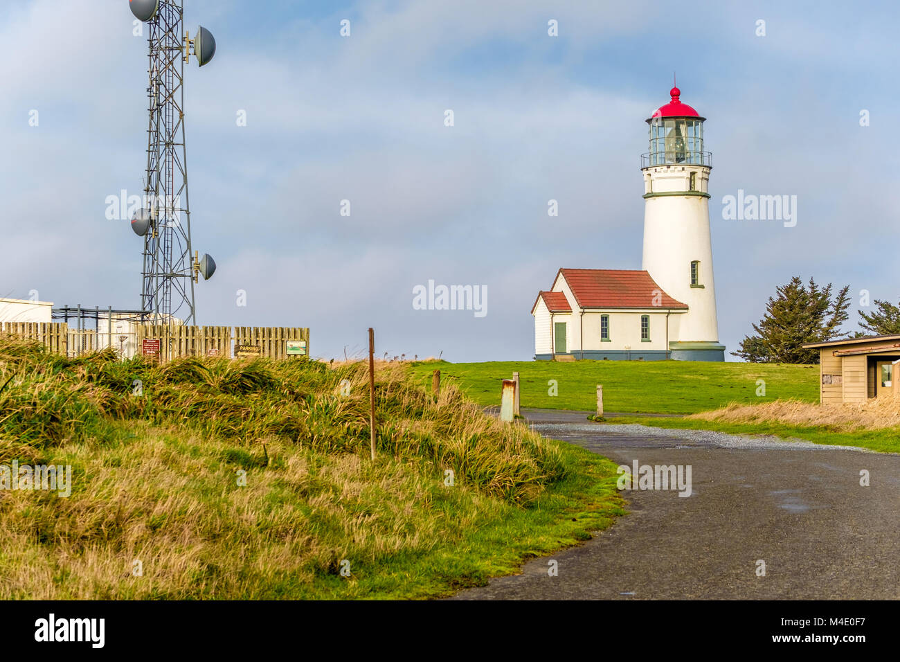Cape Blanco Lighthouse at Pacific coast, built in 1870 Stock Photo - Alamy