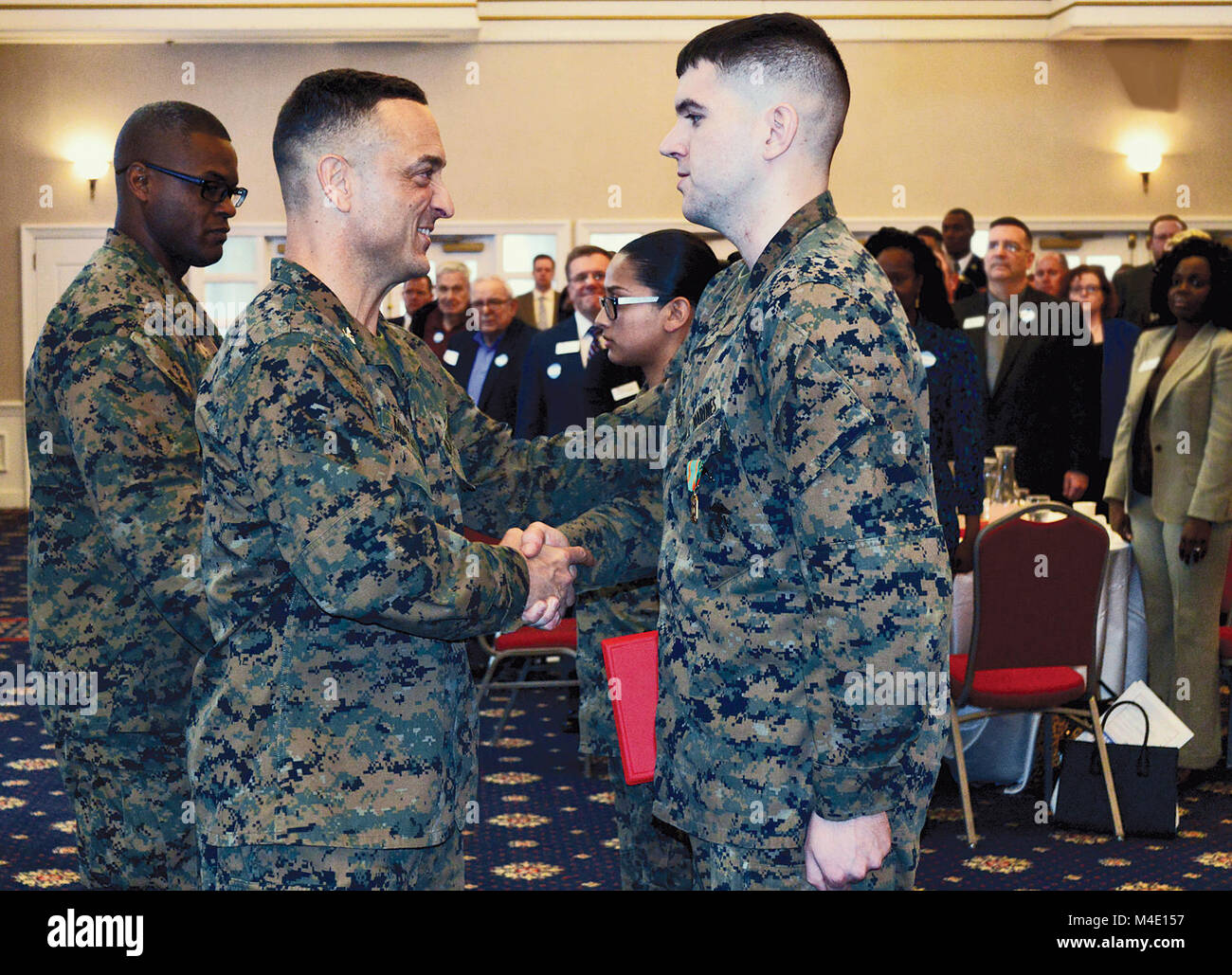MCINCR-MCBQ Commander Col. Joseph Murray and Sgt. Maj. Charles Williams ...