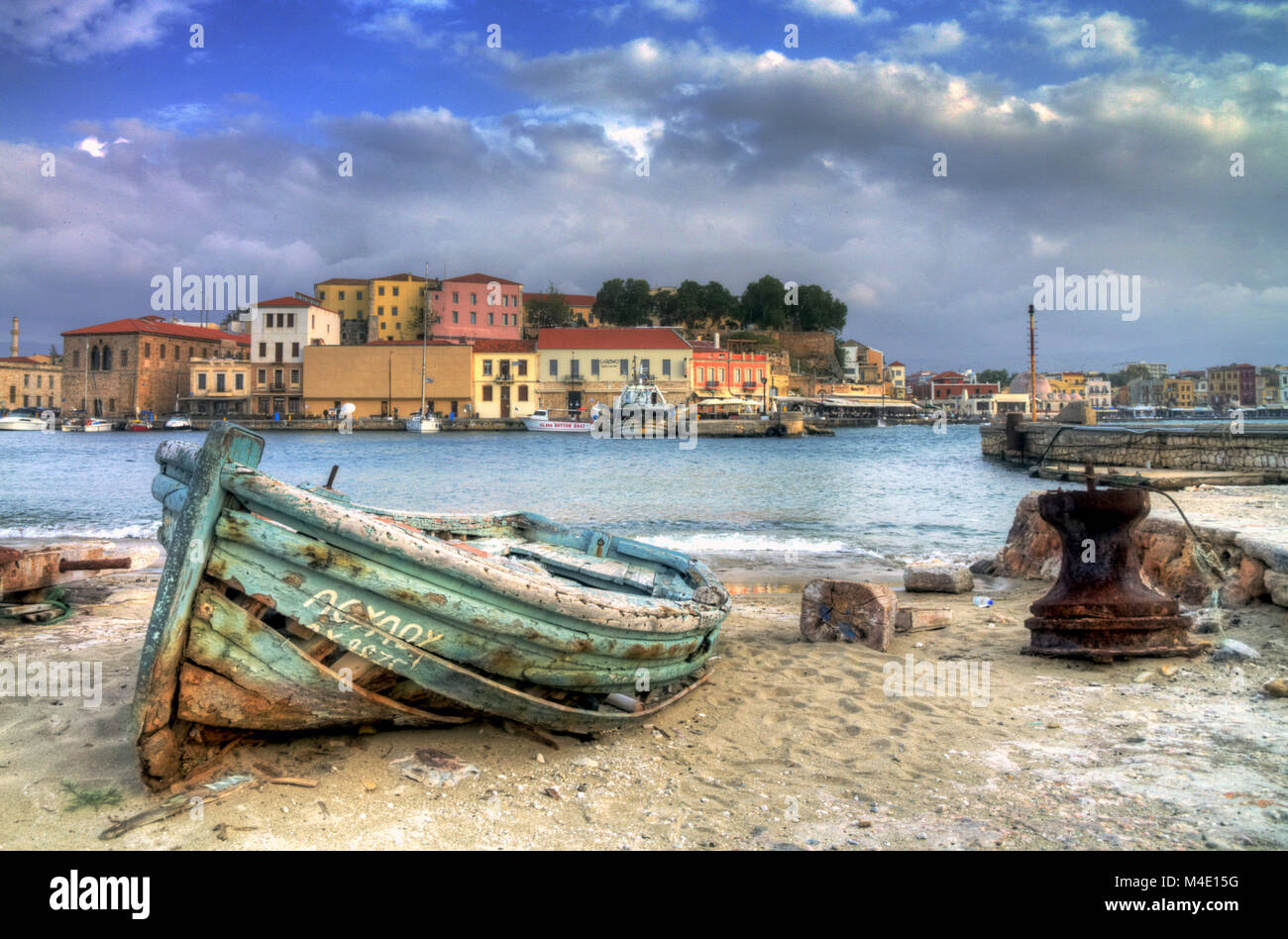 A scene from the island Crete in Greece Stock Photo - Alamy