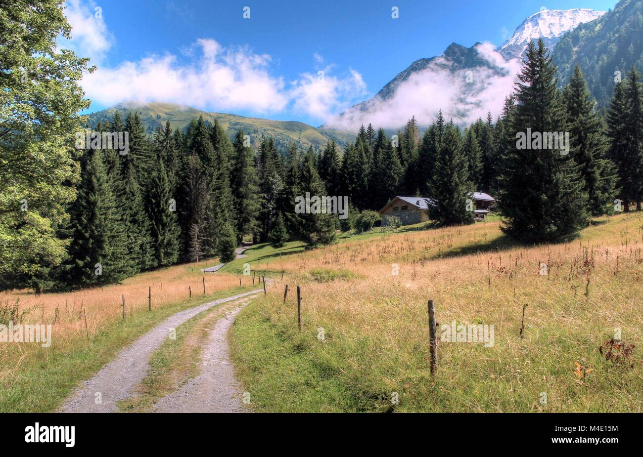 French rural landscape in mountain area Stock Photo - Alamy