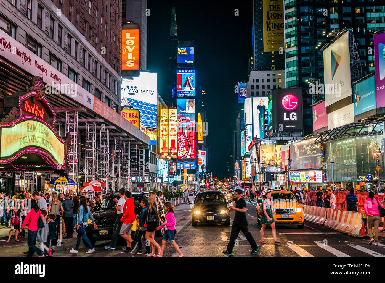Times Square Theater District Manhattan New York, New York, USA Stock ...
