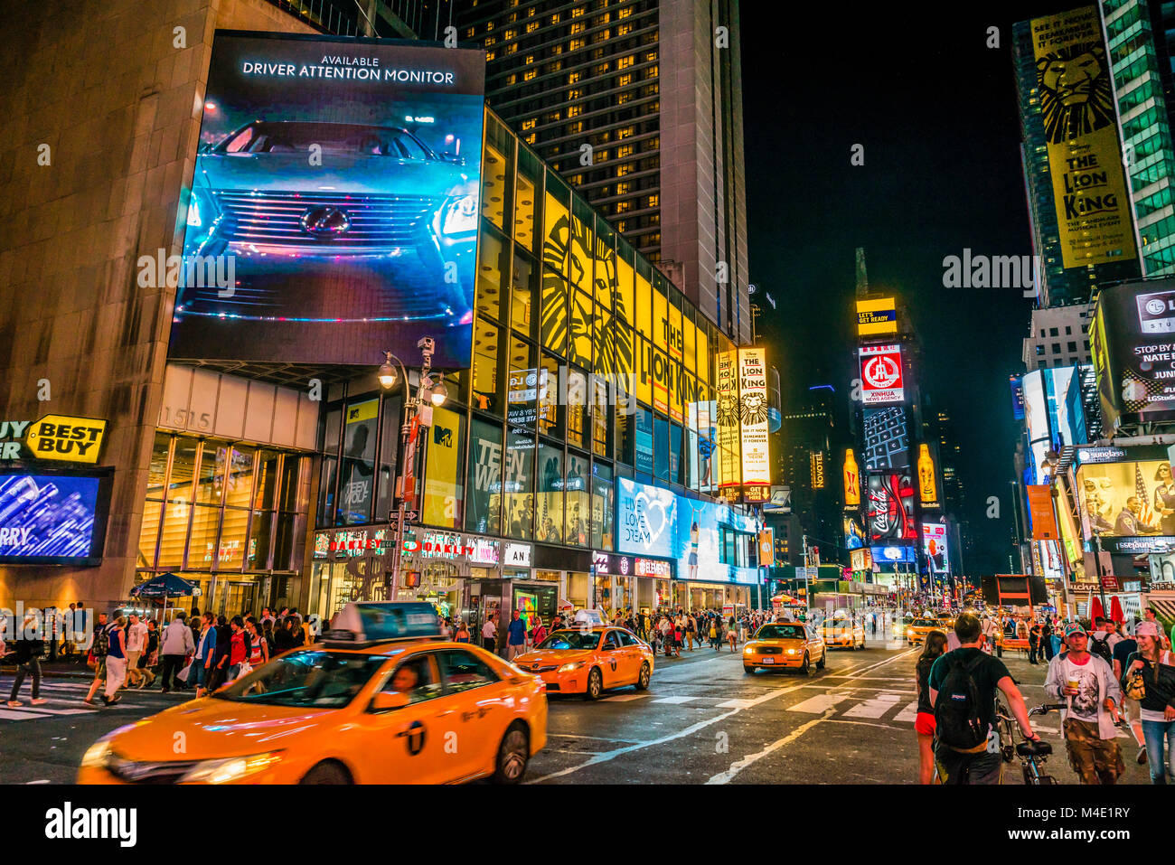 Times Square Theater District Manhattan New York, New York, USA Stock ...