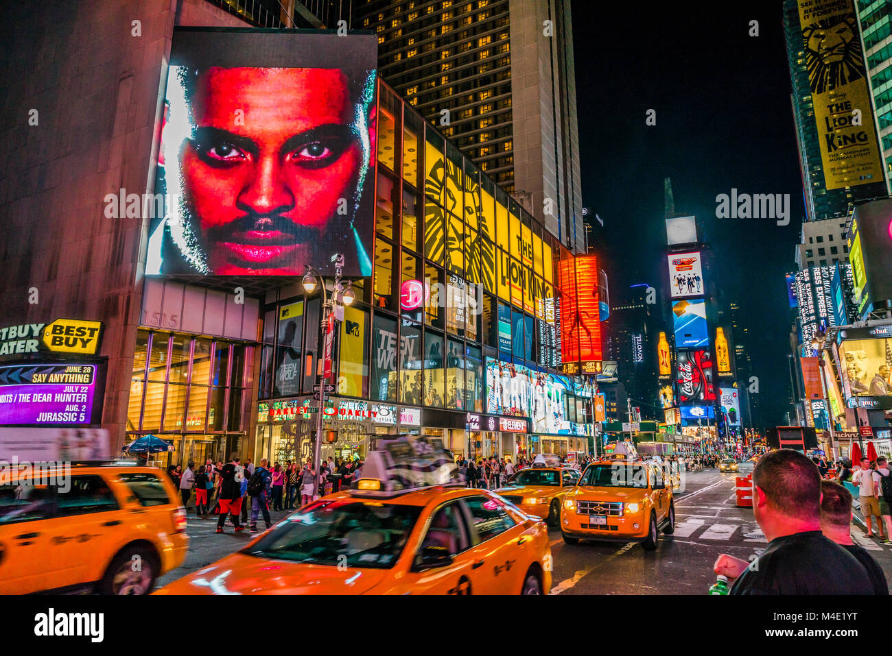 Times Square Theater District Manhattan New York, New York, USA Stock ...