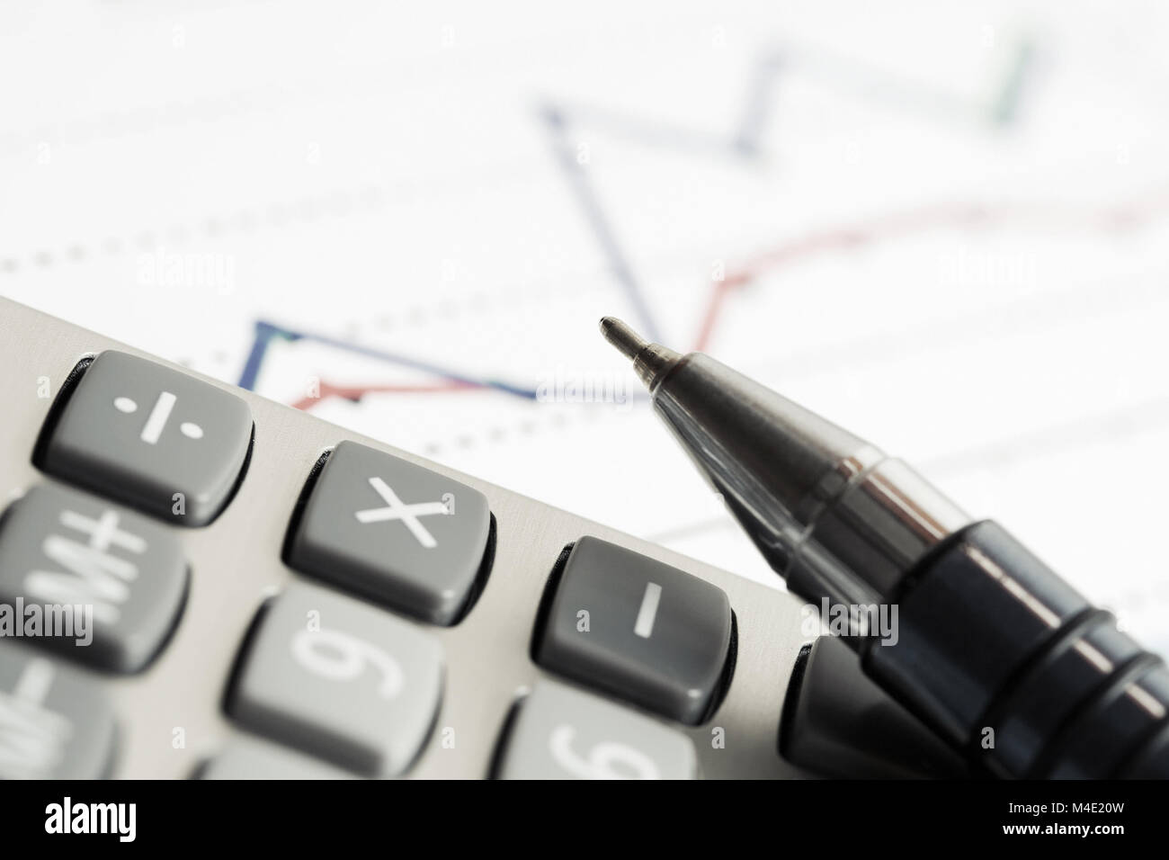 Financial accounting stock market graphs analysis Stock Photo - Alamy