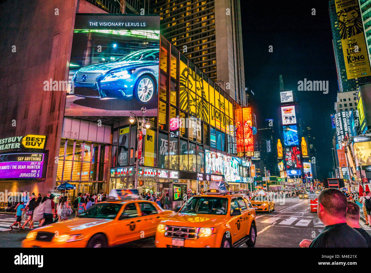 Times Square Theater District Manhattan New York, New York, USA Stock ...