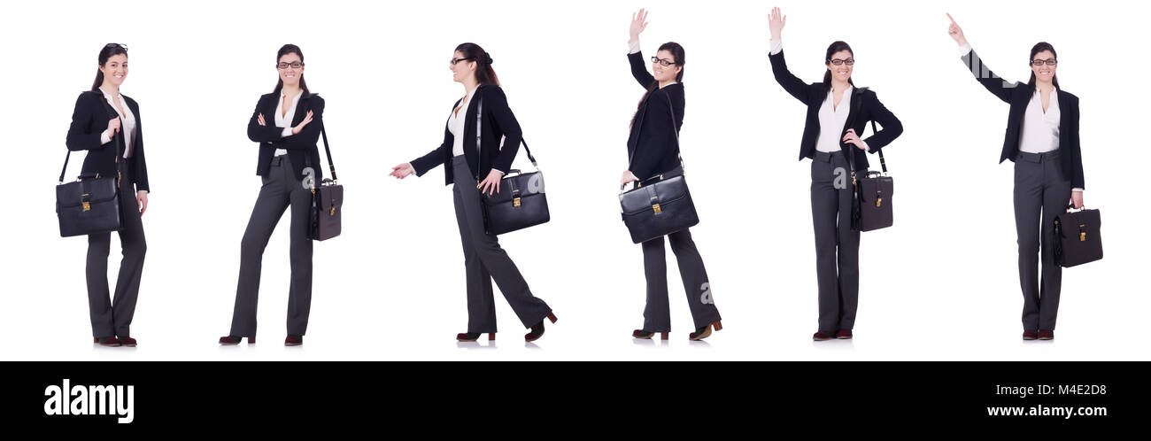 Young businesswoman in various poses Stock Photo - Alamy