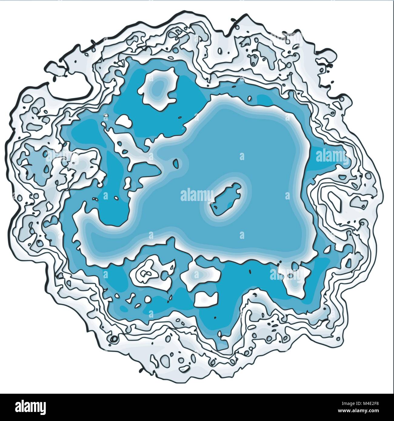 turquoise cartoon ink stain pattern, vector illustration Stock Vector ...