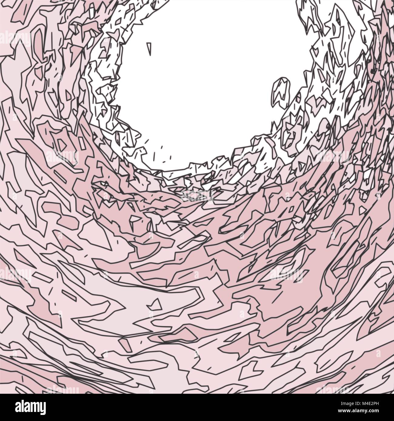 red abstract cartoon wave pattern, vector illustration Stock Vector ...