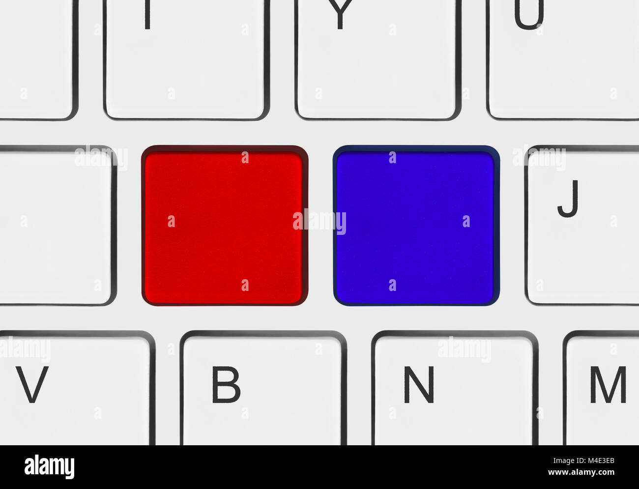 Choice concept keyboard two hi-res stock photography and images - Alamy