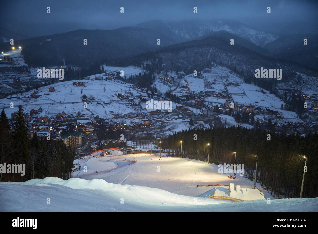 Ski resort Bukovel, Ukraine Stock Photo - Alamy